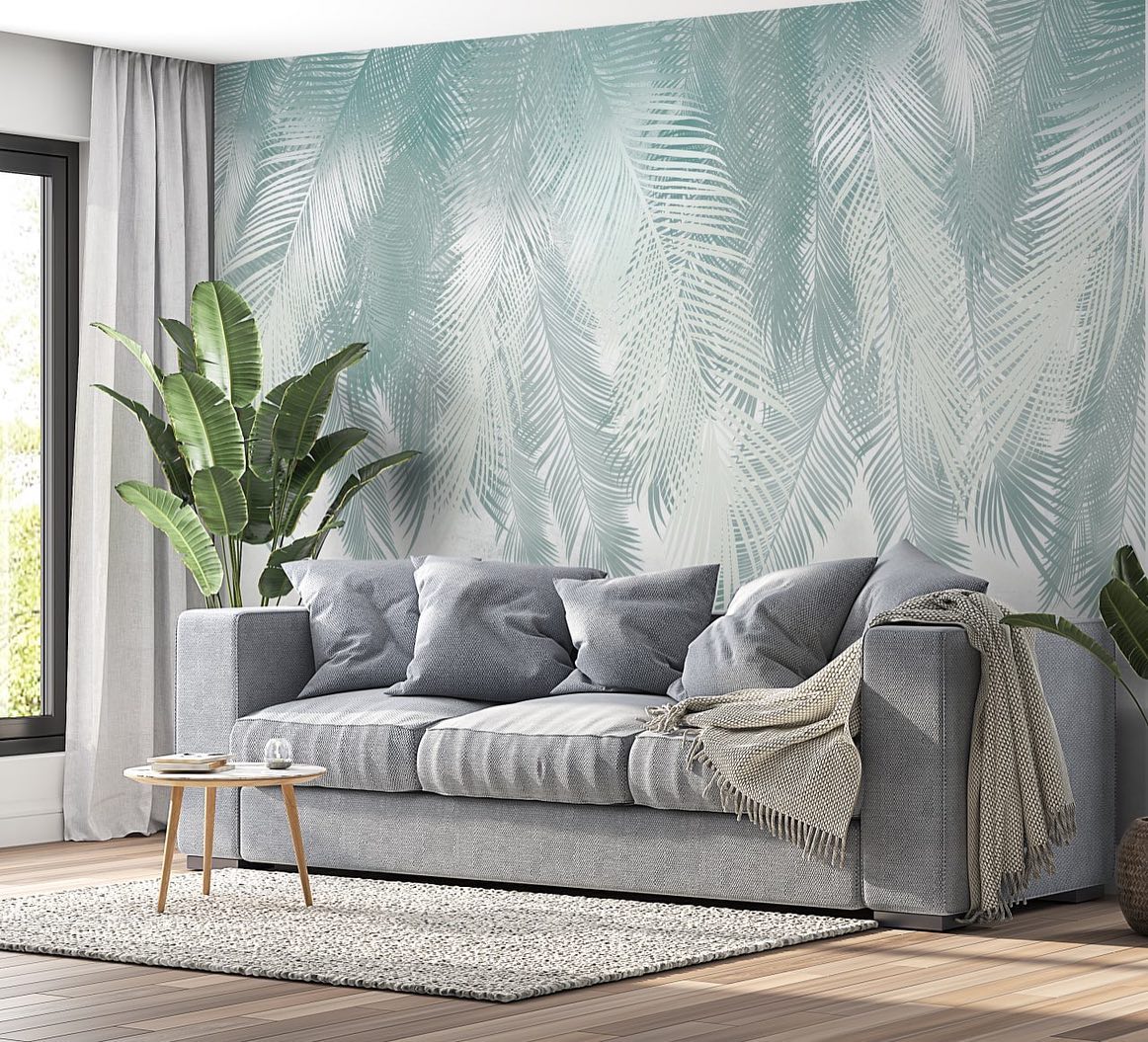 Купити шпалери Піря та листя за низькою ціною в інтернет магазині в Україні