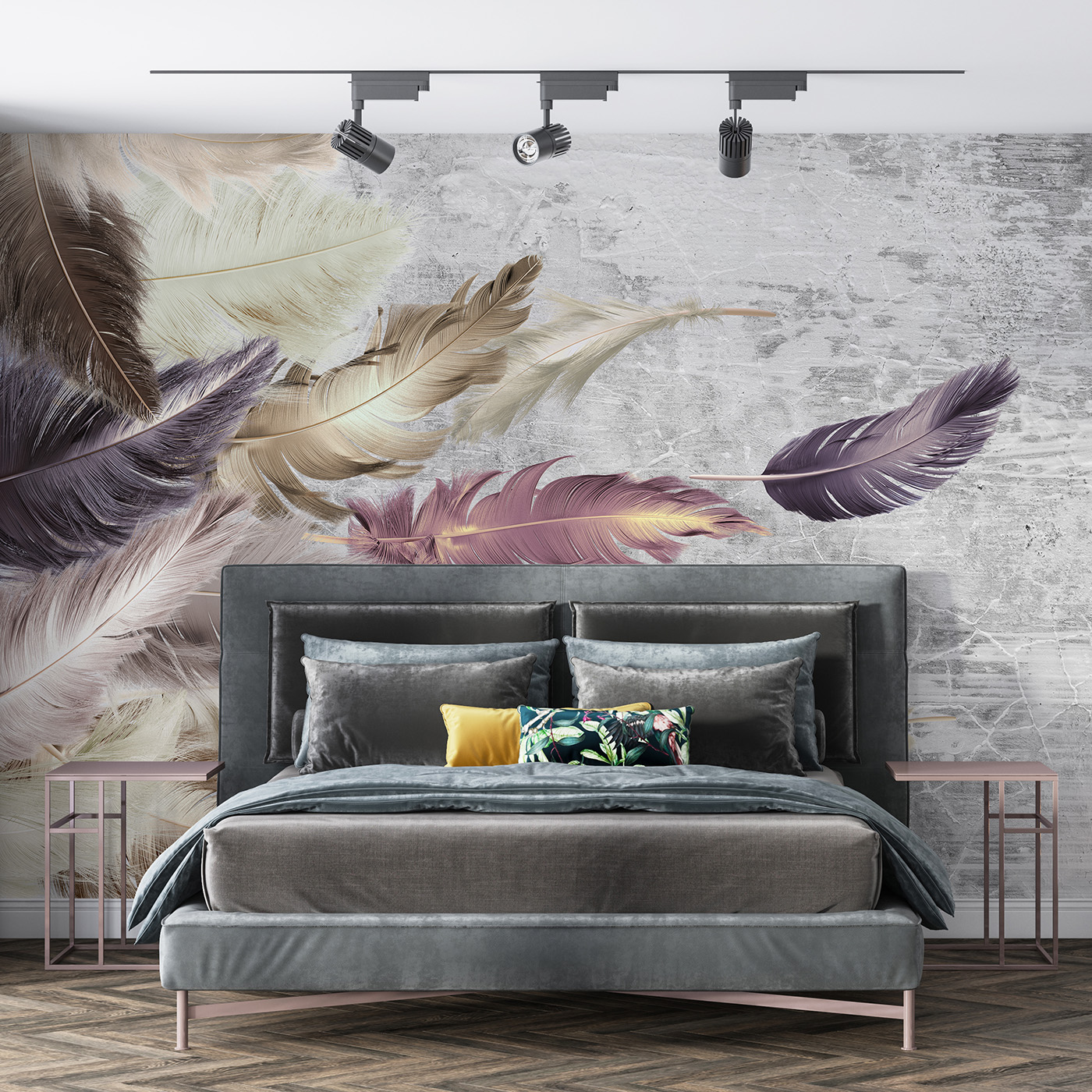 Купити шпалери Піря та листя за низькою ціною в інтернет магазині в Україні